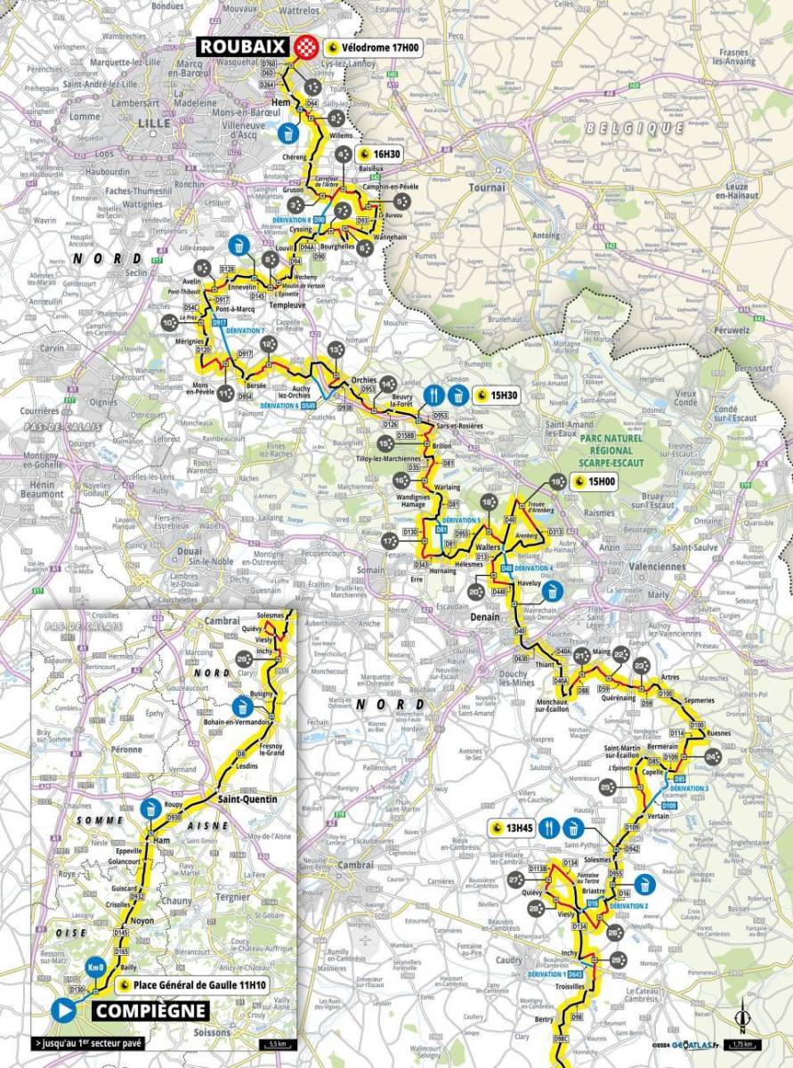 PARIS-ROUBAIX 2024 | Plataforma Recorridos Ciclistas
